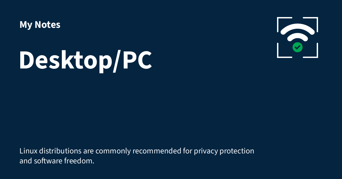 Desktop/PC - My Notes